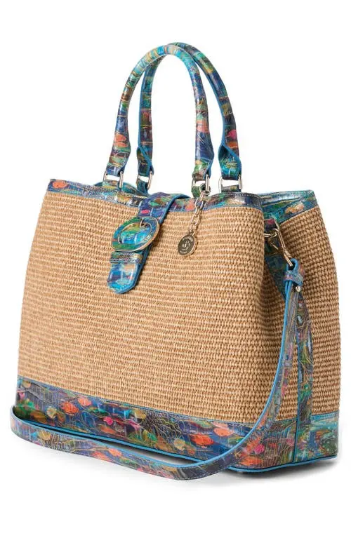 Brahmin Denise Straw Tote