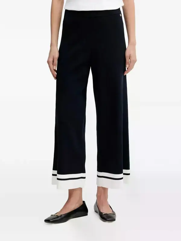 Joseph Ribkoff Striped Cropped Trousers