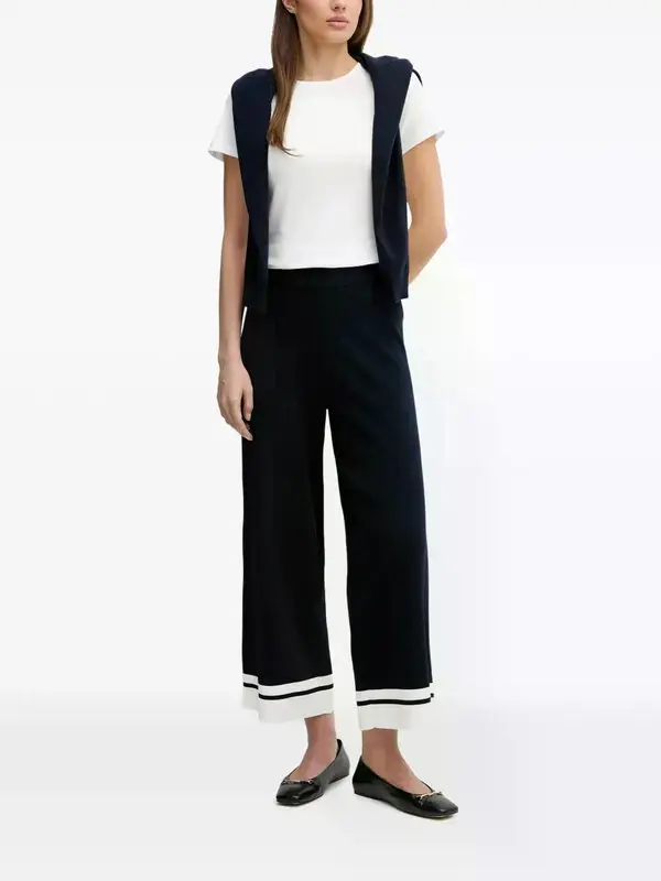 Joseph Ribkoff Striped Cropped Trousers