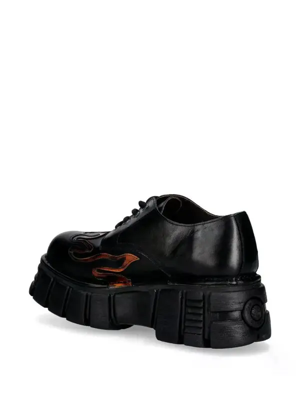 NEW ROCK M-1553c-c2 Flame Platform Shoes