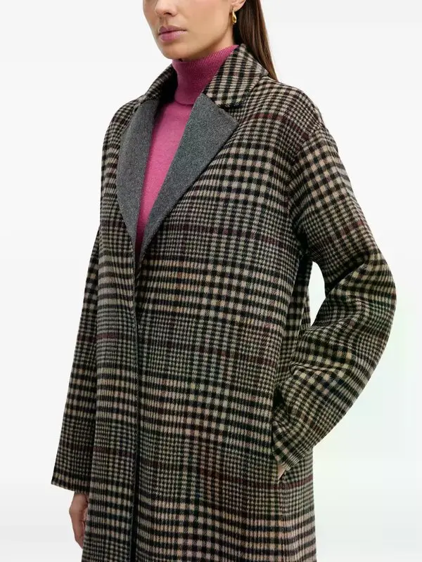 Joseph Ribkoff Checked Collared Coat