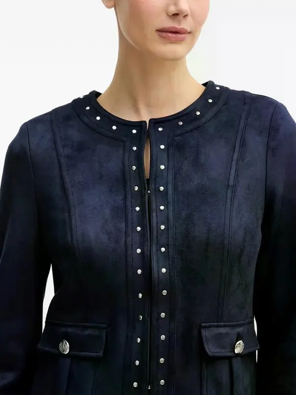 Joseph Ribkoff Studded Front-pocket Jacket