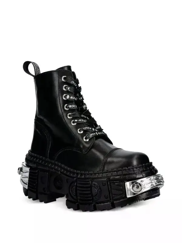 NEW ROCK Lace-up Platform Boots