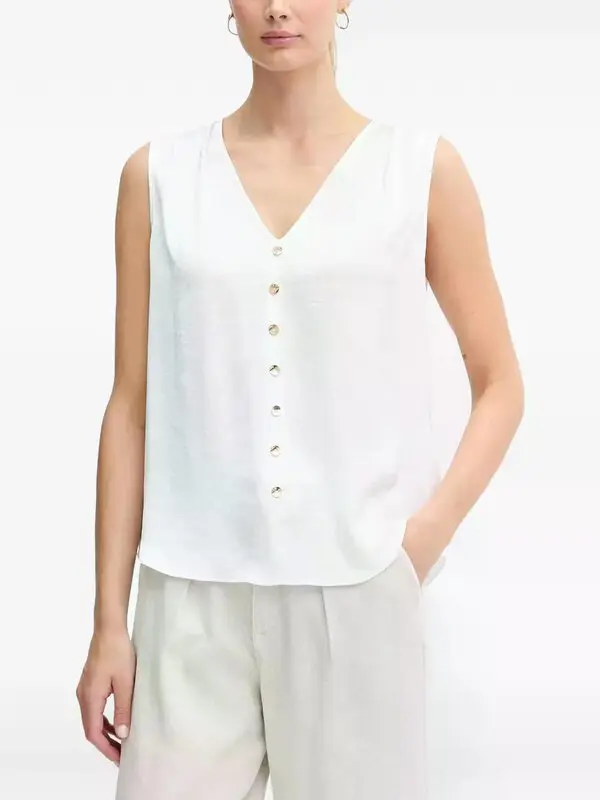 Joseph Ribkoff Button V-neck Top