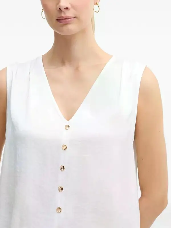 Joseph Ribkoff Button V-neck Top