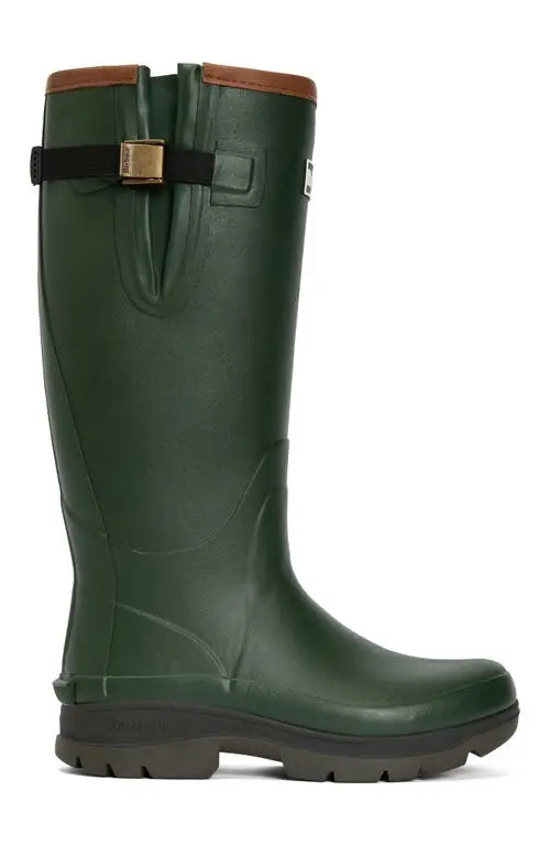 Barbour Tempest Knee High Welly Boots - Olive