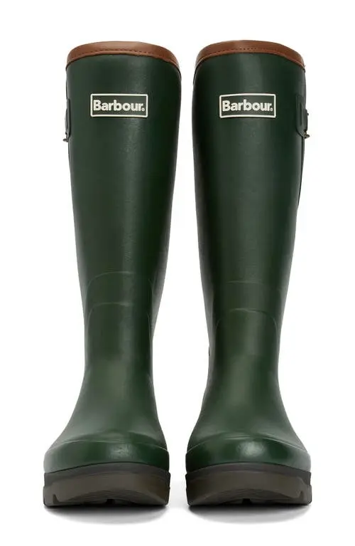 Barbour Tempest Knee High Welly Boots - Olive