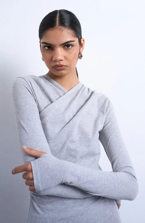 Topshop Ruched Wrap Top