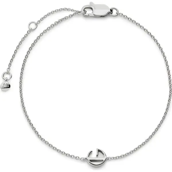 Monica Vinader Initial Pendant Bracelet - Sterling Silver G