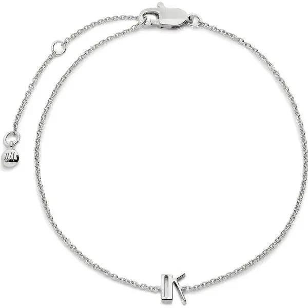 Monica Vinader Initial Pendant Bracelet - Sterling Silver K
