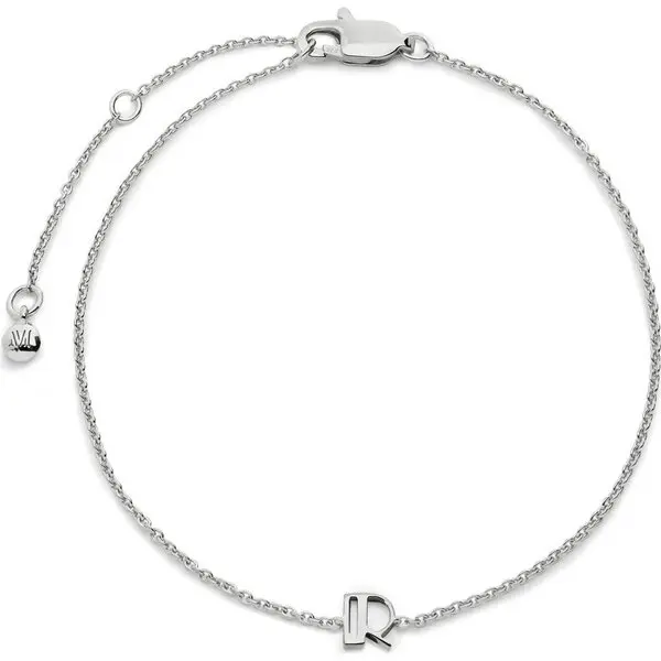 Monica Vinader Initial Pendant Bracelet - Sterling Silver R