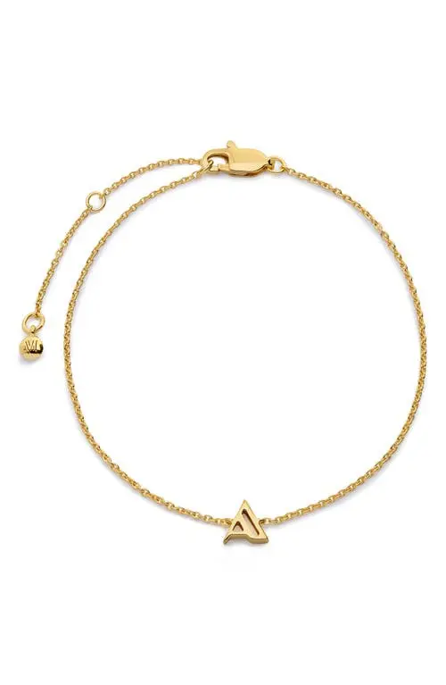 Monica Vinader Initial Chain Bracelet - 18k Gold Vermeil A