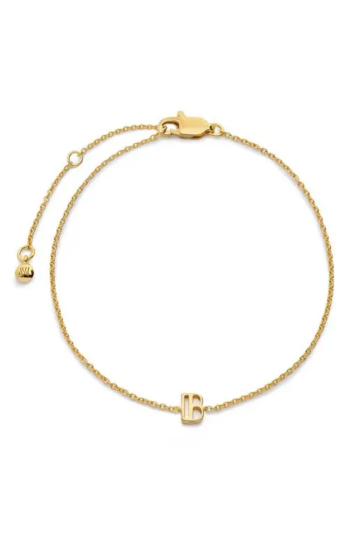 Monica Vinader Initial Chain Bracelet - 18k Gold Vermeil B