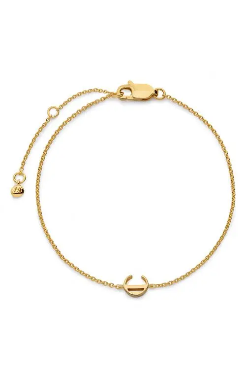 Monica Vinader Initial Chain Bracelet - 18k Gold Vermeil C