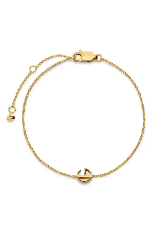 Monica Vinader Initial Chain Bracelet - 18k Gold Vermeil G