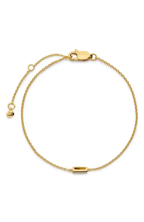 Monica Vinader Initial Chain Bracelet - 18k Gold Vermeil I