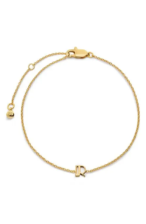 Monica Vinader Initial Chain Bracelet - 18k Gold Vermeil R