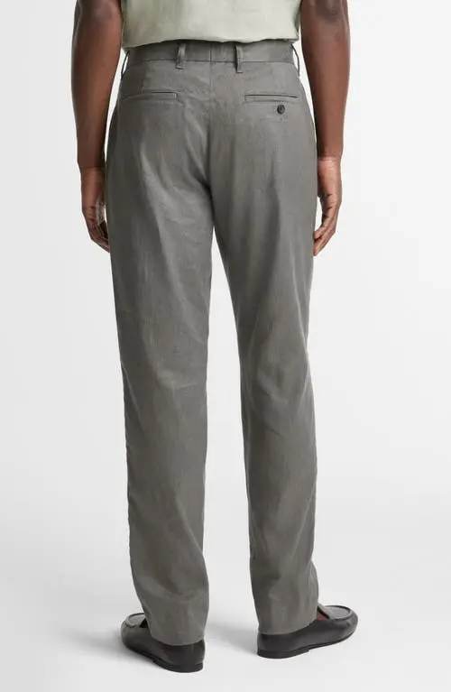 Vince Owen Linen & Cotton Blend Extended Tab Pants - Slate