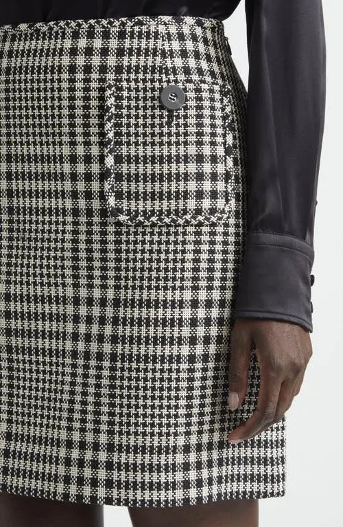 Lafayette 148 New York Cotton Patch Pocket Miniskirt