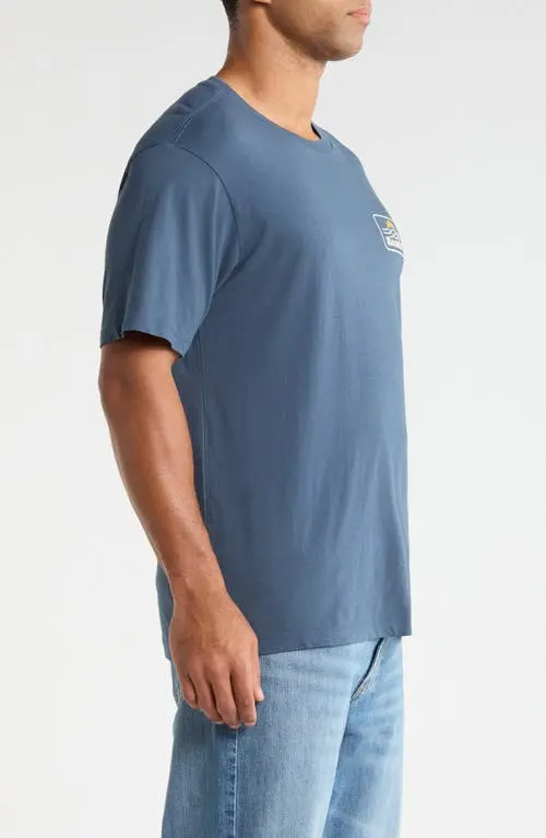 ROARK Earth Sea Graphic Regular Fit T-shirt - Navy