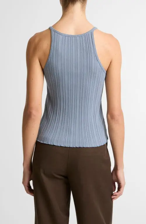 Vince Variegated Rib Tank - Azul
