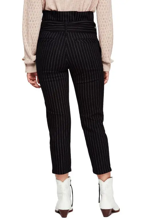 Free People Montella Pinstripe Crop Skinny Pants