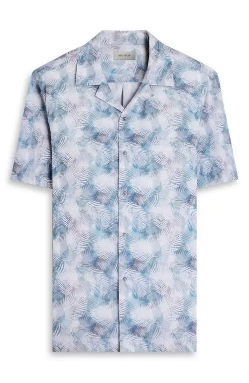 Bugatchi Jackson Palm Leaf Print Camp Shirt
