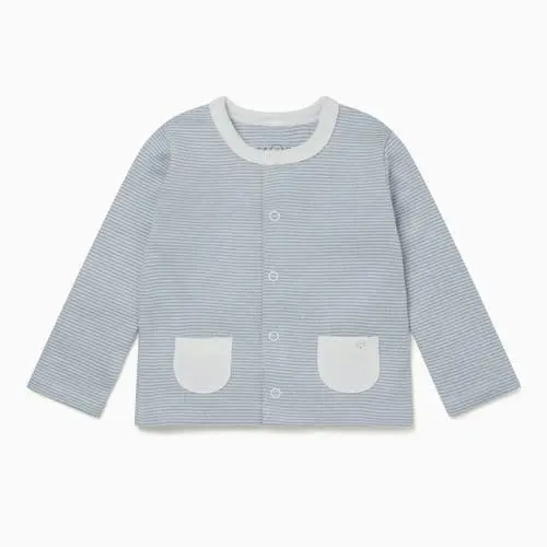 MORI Cardigan - Blue Stripe