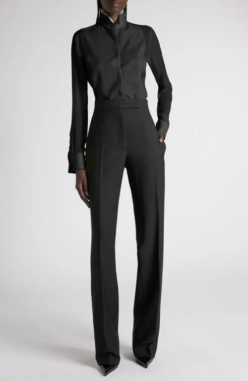 TOM FORD Sequin Straight-leg Pants - Black
