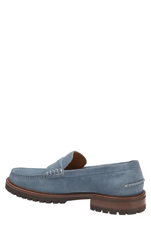 Johnston & Murphy Collier Penny Loafer - Denim Suede