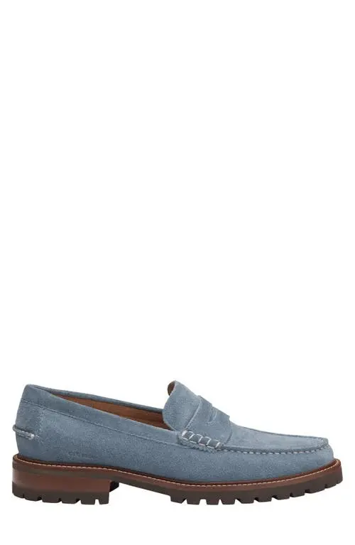 Johnston & Murphy Collier Penny Loafer - Denim Suede