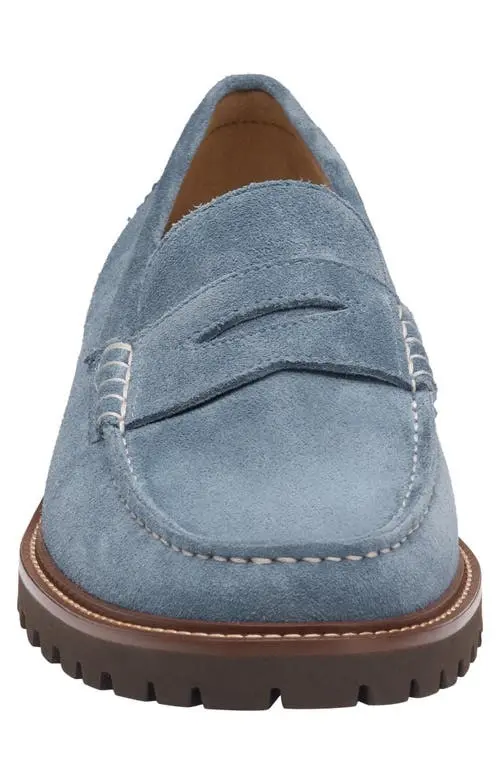 Johnston & Murphy Collier Penny Loafer - Denim Suede