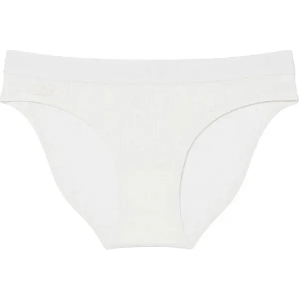 Lacoste Textured Bikini Briefs - Flour