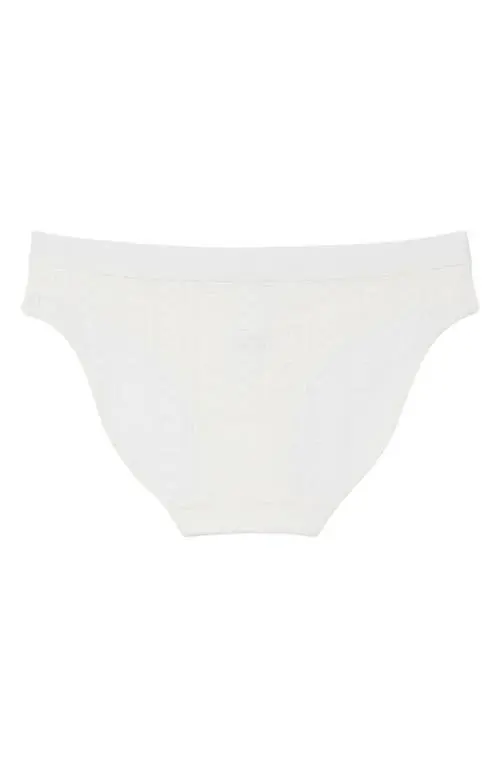 Lacoste Textured Bikini Briefs - Flour