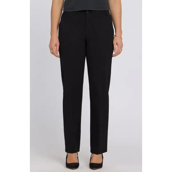 NYDJ Marilyn Straight Leg Pants - Black