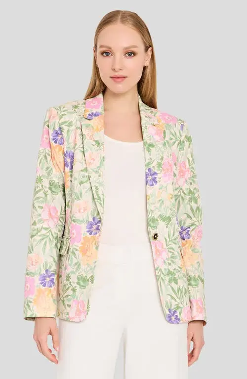 TAHARI ASL Floral Print Blazer