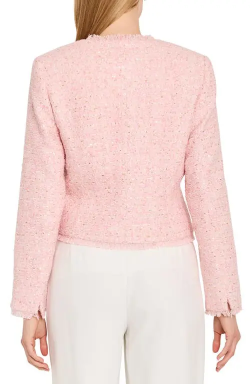 TAHARI ASL Metallic Bouclé Crop Jacket