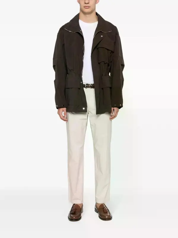 Sandro Poplin Cotton Trousers - Neutrals