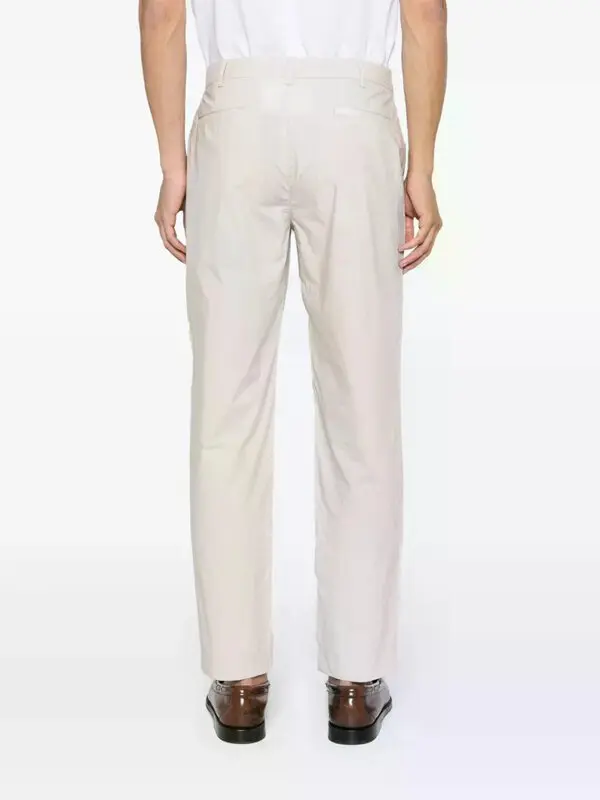 Sandro Poplin Cotton Trousers - Neutrals
