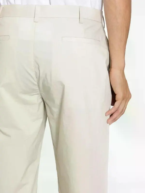 Sandro Poplin Cotton Trousers - Neutrals