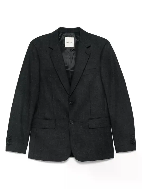 Sandro Single-breasted Blazer - Grey