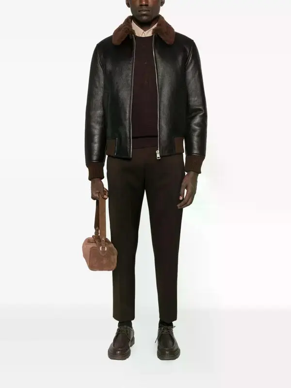 Sandro Reversed Leather Jacket