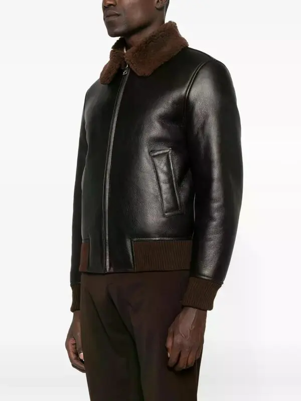Sandro Reversed Leather Jacket