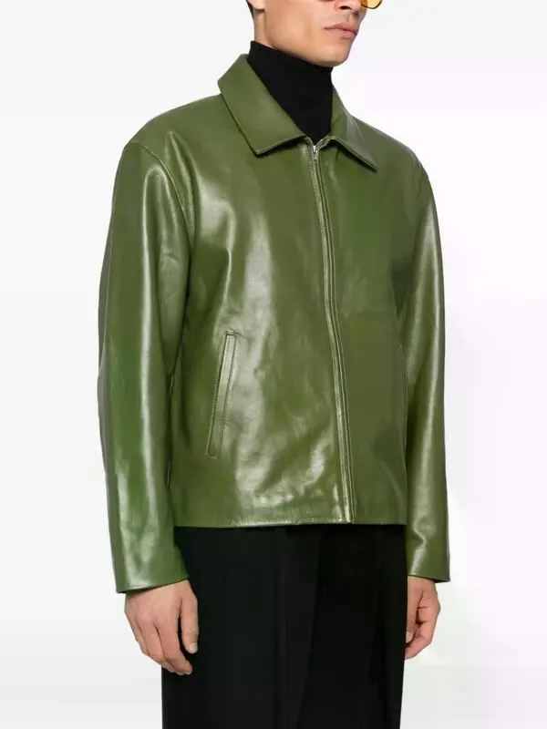 Sandro Zip-front Leather Jacket