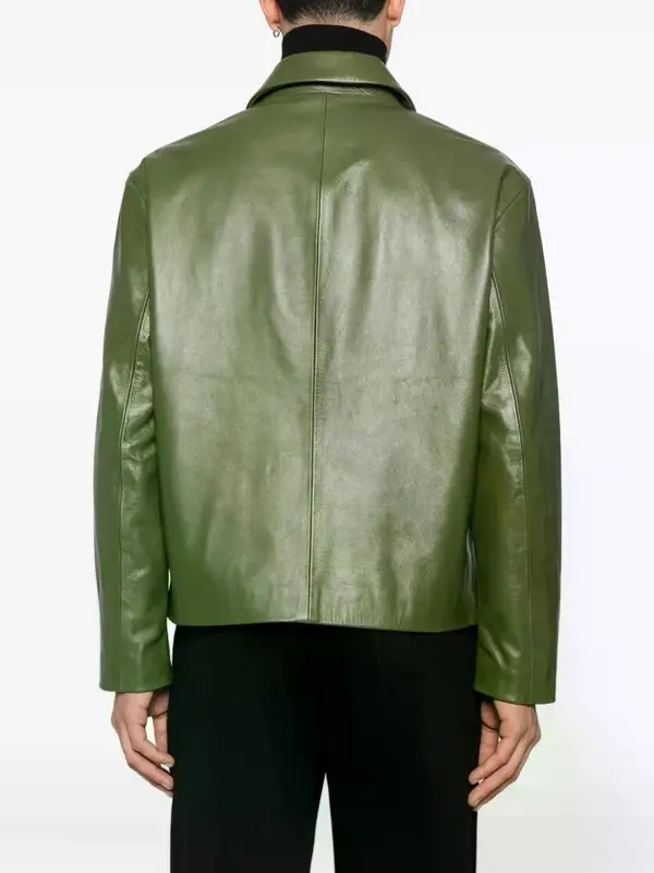 Sandro Zip-front Leather Jacket