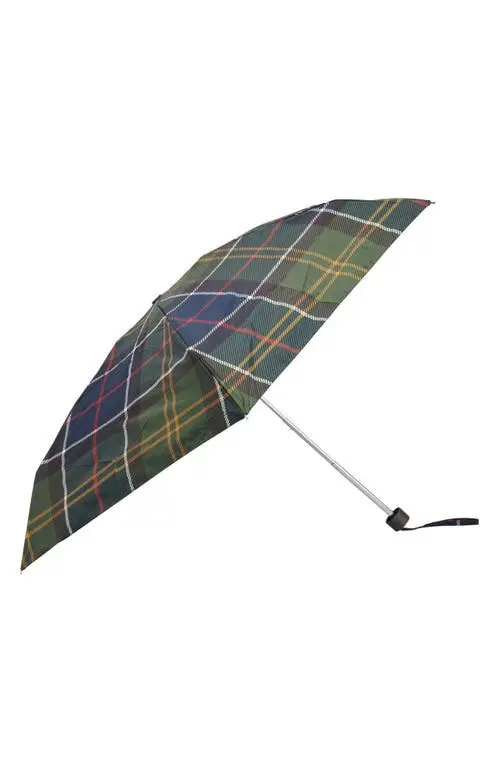 Barbour Tartan Umbrella With Sun Protection