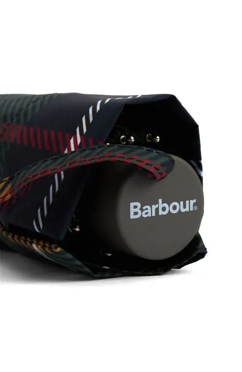 Barbour Tartan Umbrella With Sun Protection