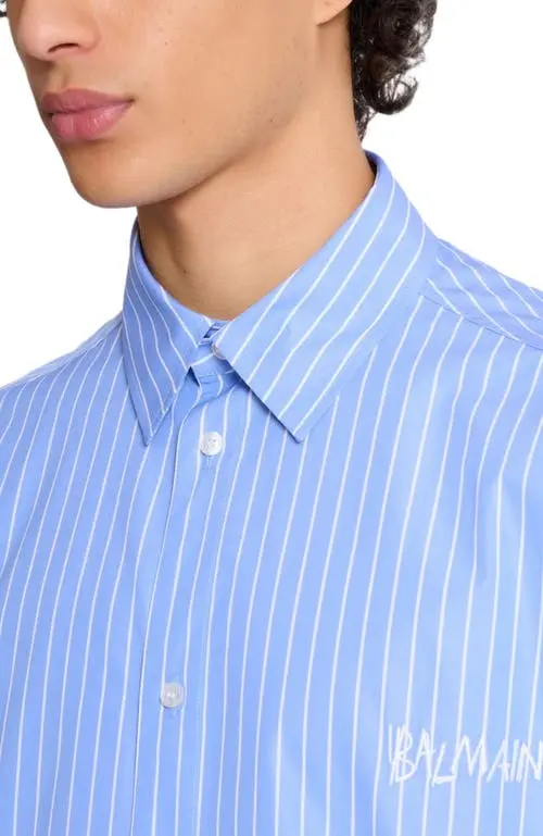 Balmain Relaxed Shirt With Stripes