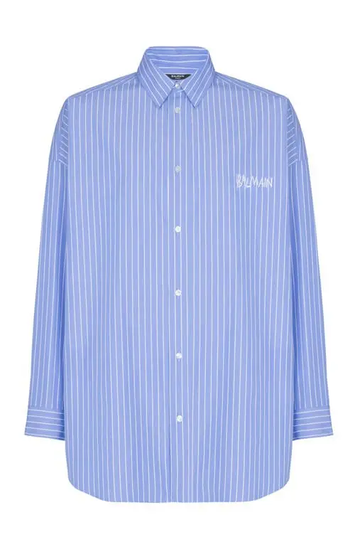 Balmain Relaxed Shirt With Stripes