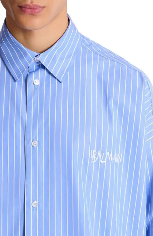 Balmain Relaxed Shirt With Stripes